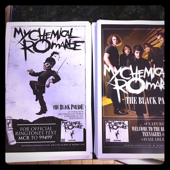 Other | Rare Mcr My Chemical Romance Black Parade Flyers | Poshmark